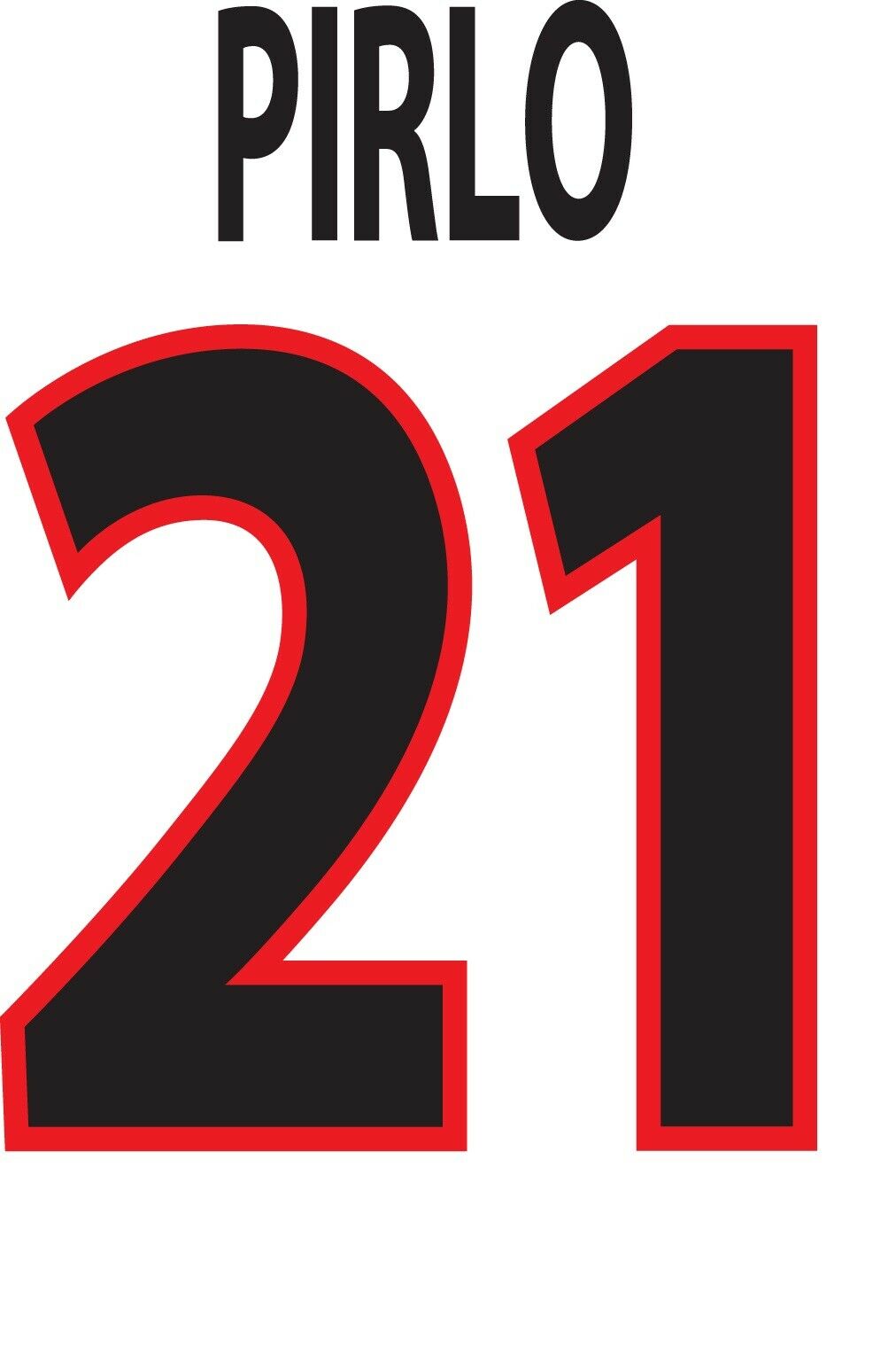 Pirlo #21 Ac Milan 2000-2002 Away / Third Football Nameset for shirt – House of Namesets