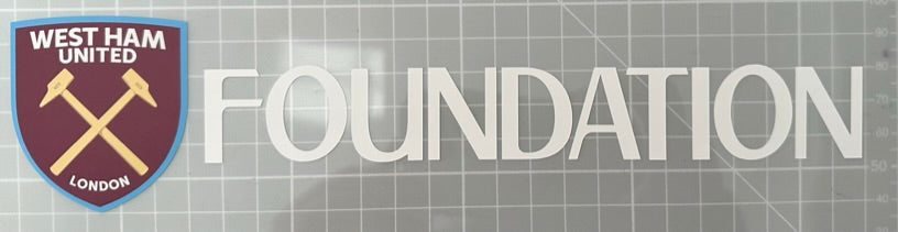 West Ham Foundation Patch (white) for rear Football Shirt – House of ...