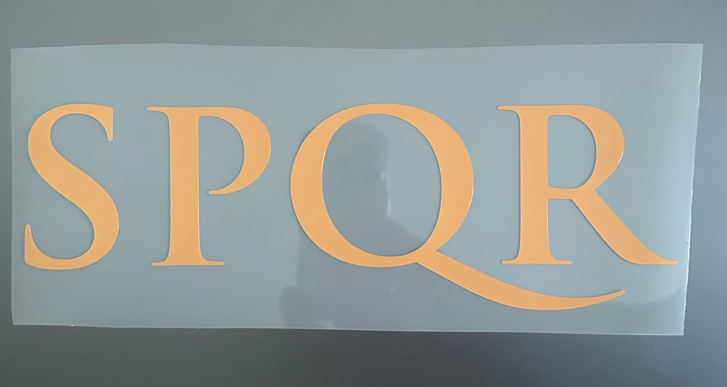 SPQR Sponsor Patch Logo for AS Roma 2023-2024 Home Football Shirt ...