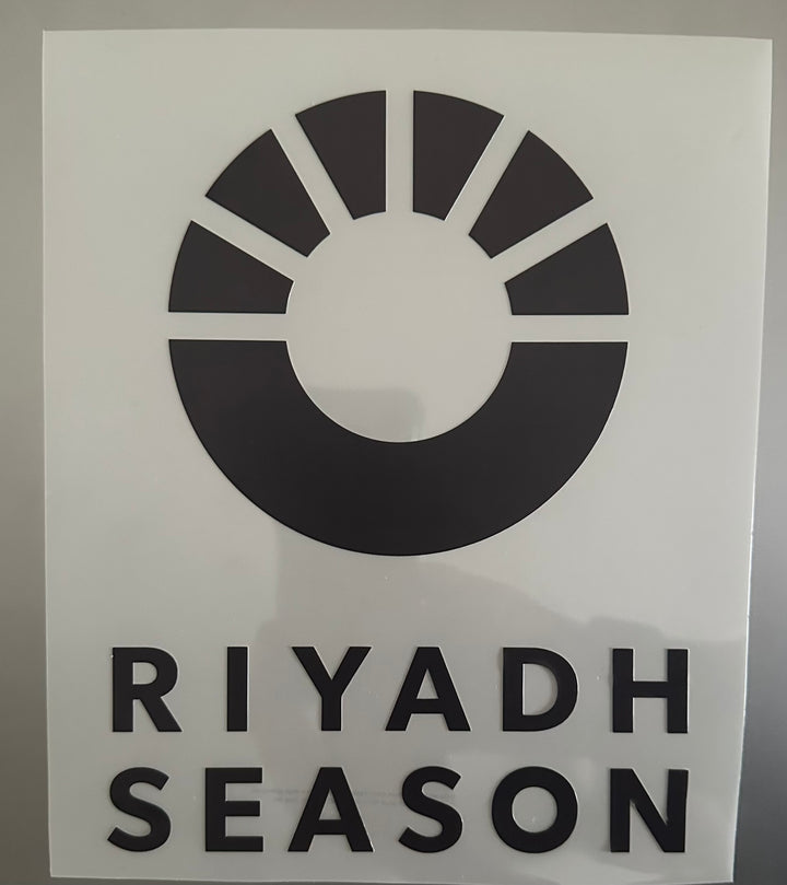 RIYADH SEASON sponsor logo patch for AS Roma 2023-2024 Away Football S ...