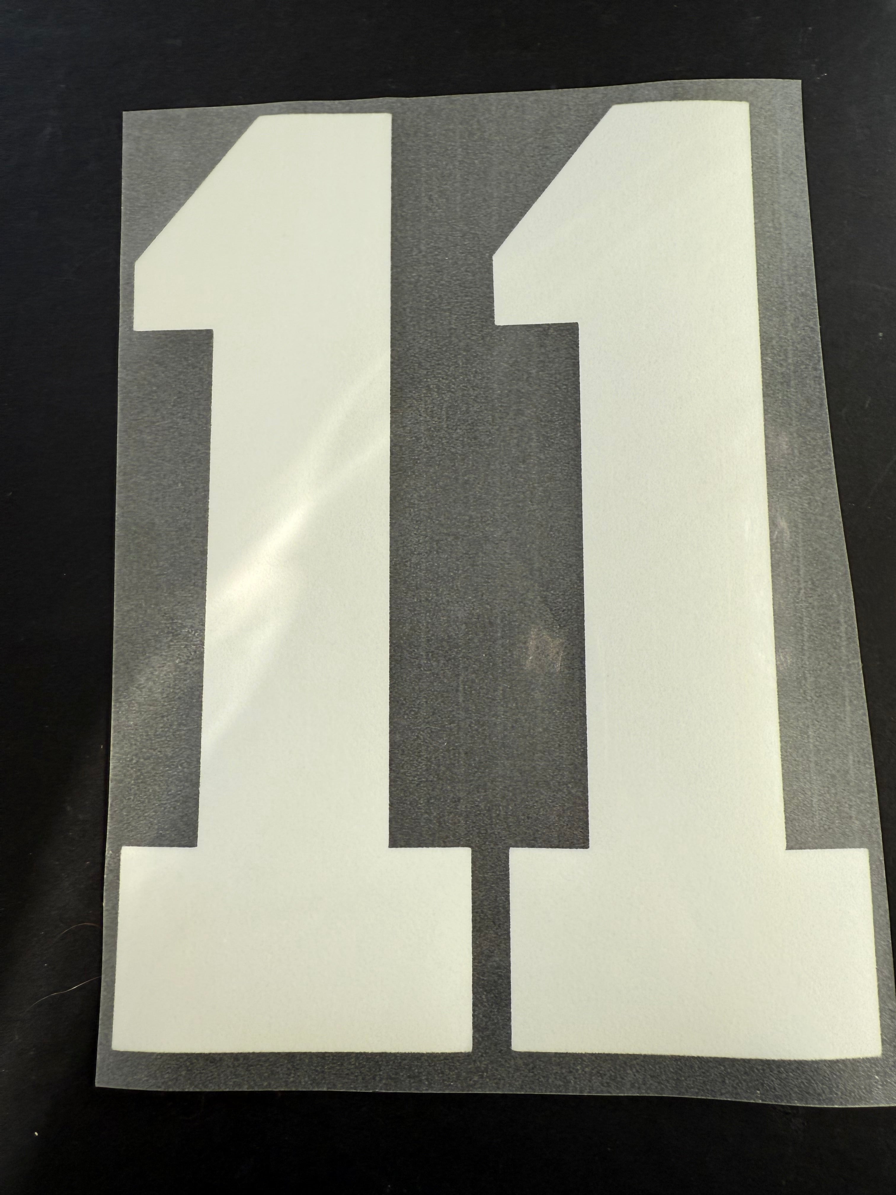 Umbro number 11 for football shirt Nameset (Clearance) – House of Namesets