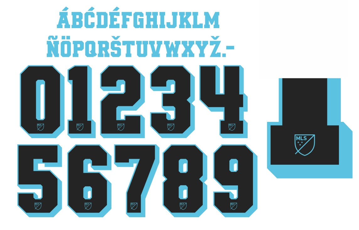 Sporting Kansas City 2024-2025 Third Nameset for Football Shirt Any Na ...