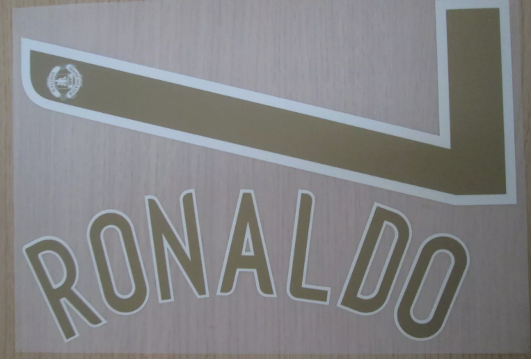 Ronaldo 7 2006-2007 Champions League Player Size Gold Nameset Manchest ...