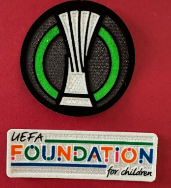 2021-2024 Europa League Conference League patch player size Iron On Fo ...