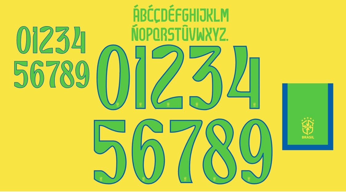 Brazil 2024 Home Nameset for Football Shirt Any Name & Number – House ...