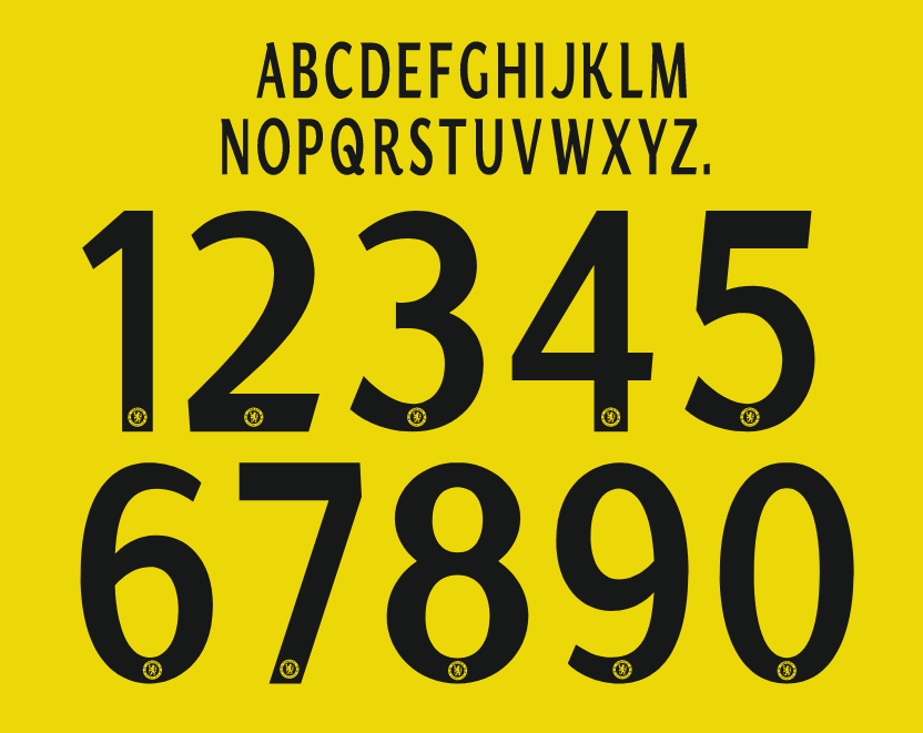 Chelsea 2013-2015 3rd Nameset for Football Shirt Any Name & Number ...