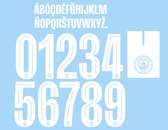 Manchester City 2023-2024 Home Nameset for Football Shirt Any Name & N ...