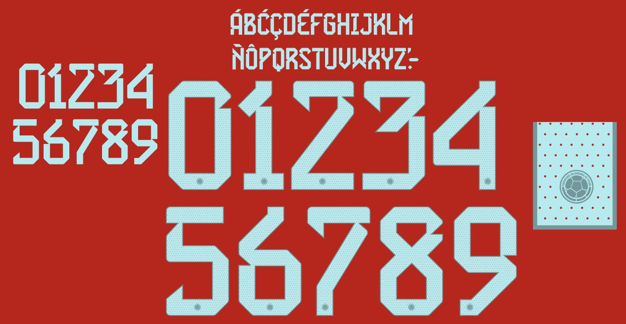 Colombia 2022 Away Nameset for Football Shirt Any Name & Number – House ...