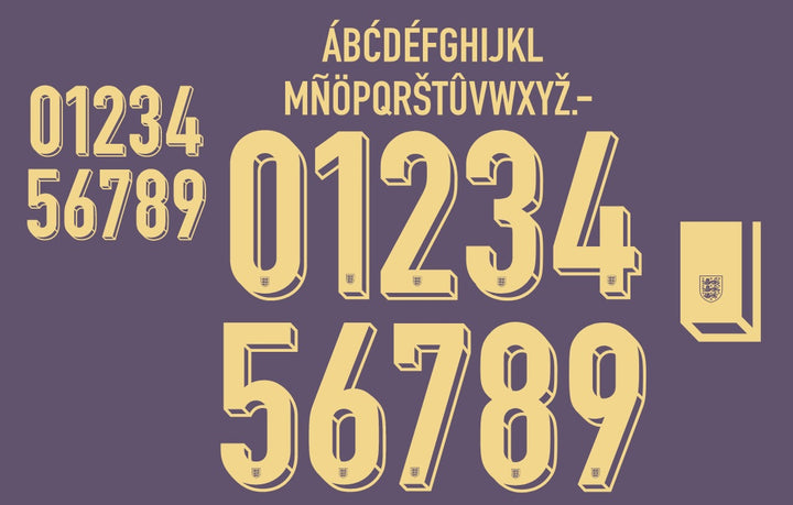 England 2024 KIDS Away Nameset for Football Shirt Any Name & Number ...