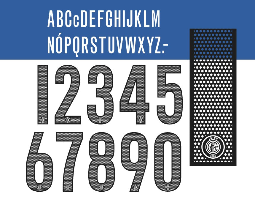 Inter Milan 2004-2005 Away Nameset for Football Shirt Any Name & Numbe ...