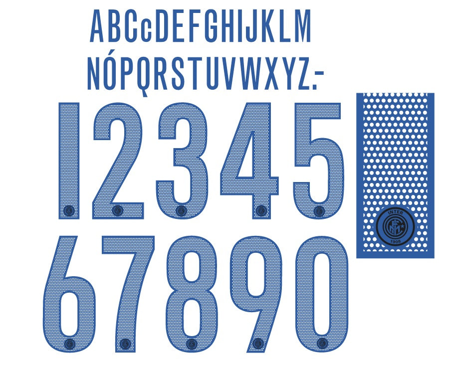 Inter Milan 2005-2006 Away Nameset for Football Shirt Any Name & Numbe ...