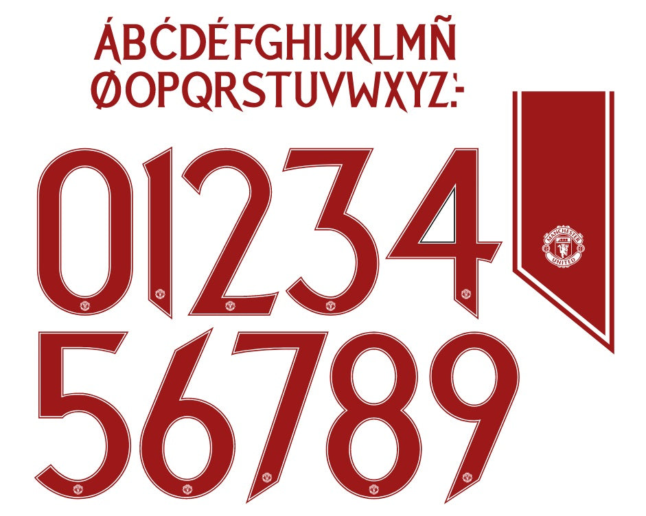 Manchester United 2023-2024 KIDS Third Cup Nameset for Football Shirt ...