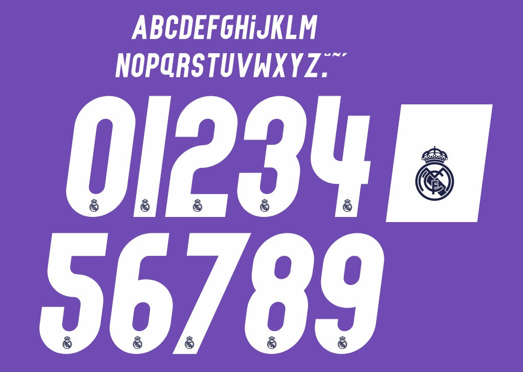 Real Madrid 2016-2017 Away Nameset for Football Shirt Any Name & Numbe ...