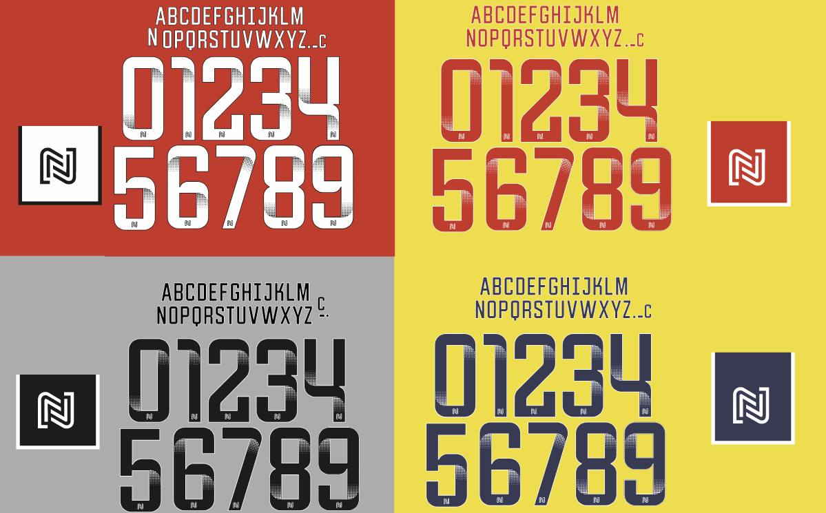 Womens National League Nameset for Football Shirt Any Name and Number ...