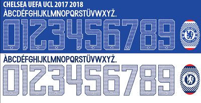 Chelsea 2017-2018 Away / Home Football Shirt Nameset Any Name & Number ...