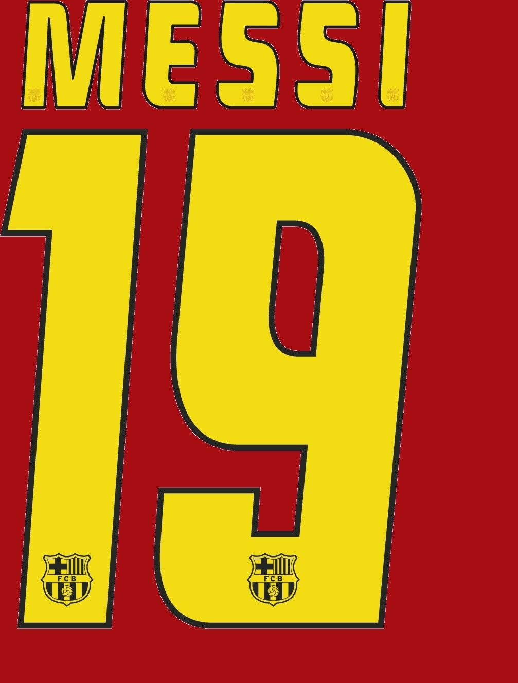 Messi #19 2005-2006 Barcelona Home Football Nameset for shirt – House ...