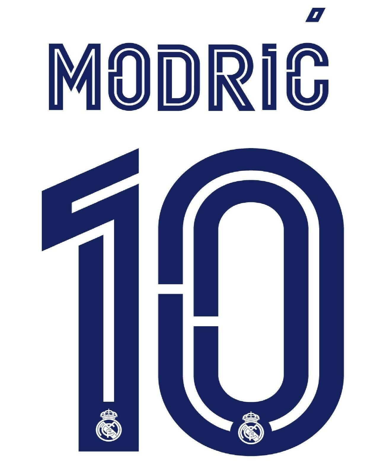 Modric 10 2020-2021 Real Madrid Home Football Nameset for shirt – House ...