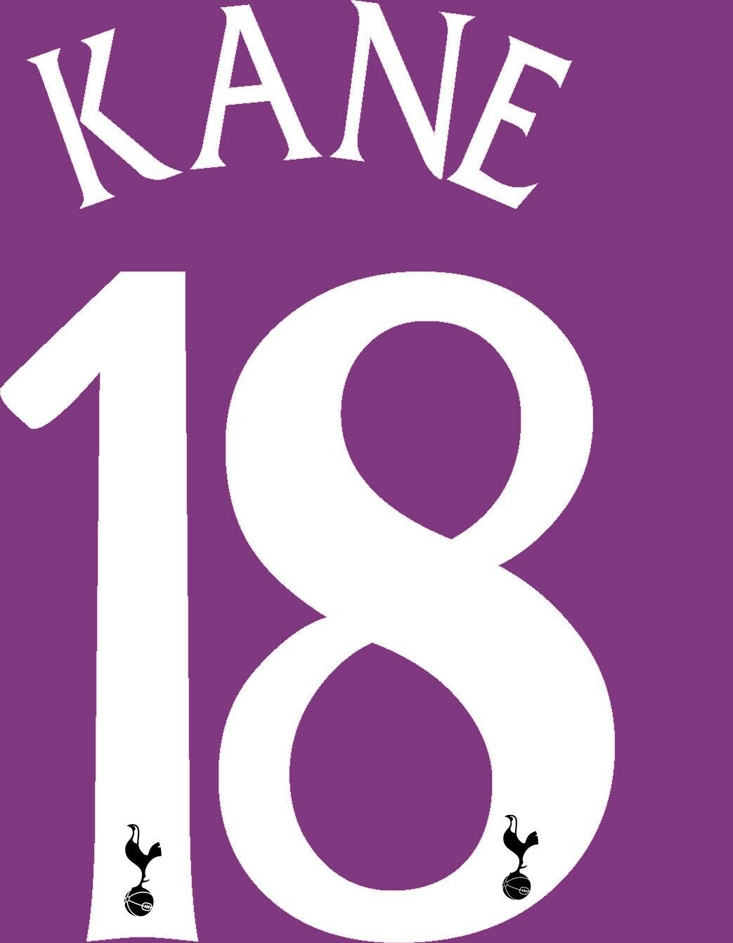 Kane #18 2011-2014 Tottenham Spurs Away Football Nameset 4 shirt ...