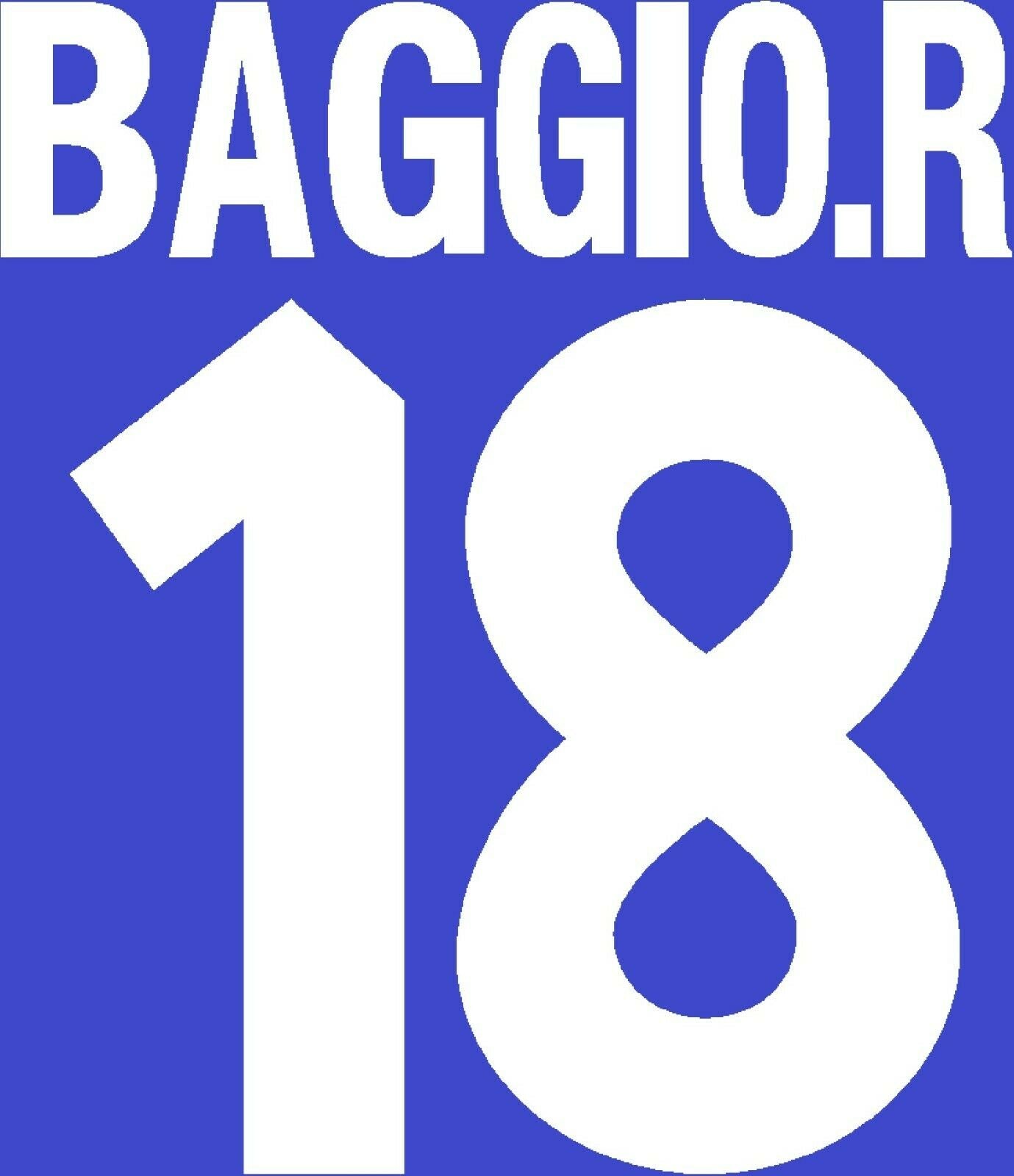 R.Baggio #18 Italy Euro 2000 Home Football Nameset for shirt – House of ...