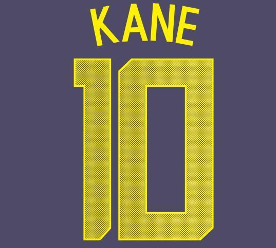 Kane #10 Tottenham Hotspur 2017-2018 Camo Third Cup Football Nameset 4 ...