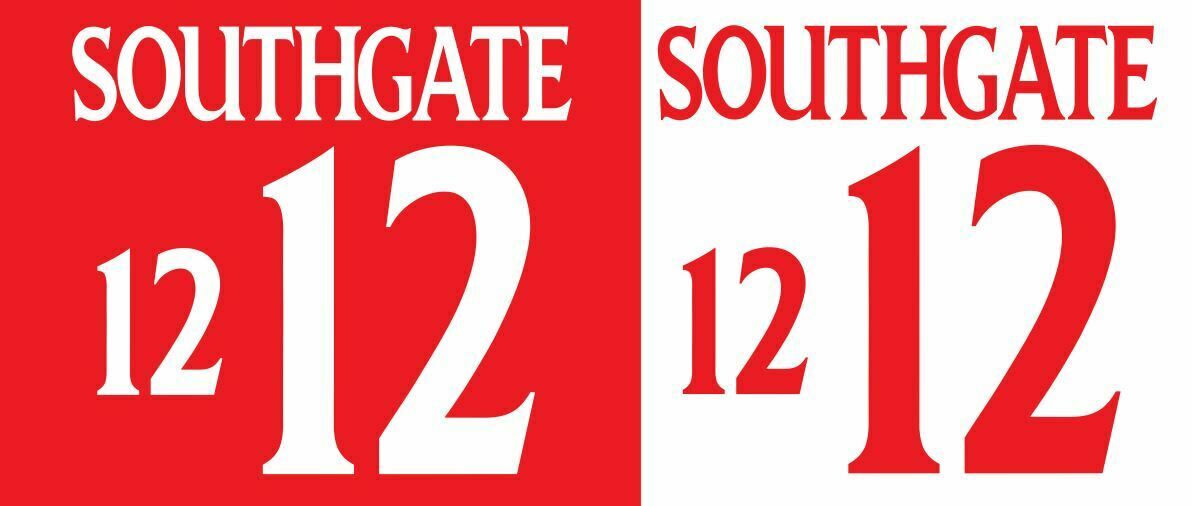 Southgate #12 England Euro 2000 Home & Away Football Nameset shirt ...