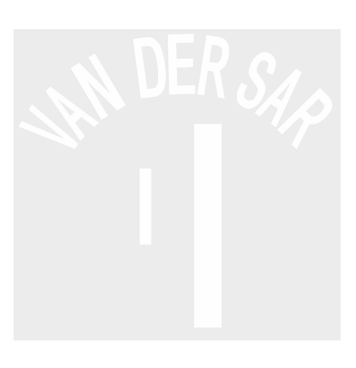 Van Der Sar #1 Holland Netherlands Euro 2008 Home Football Nameset for ...