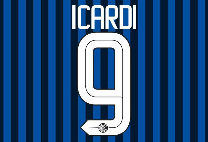 Icardi #9 Inter Milan 2015-2016 Home Football Nameset for shirt – House ...