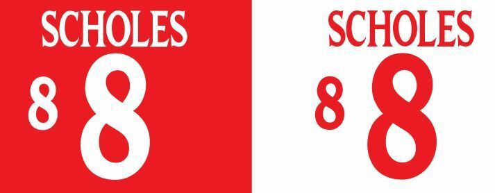 Scholes #8 England Euro 2000 Home & Away Football Nameset shirt – House ...