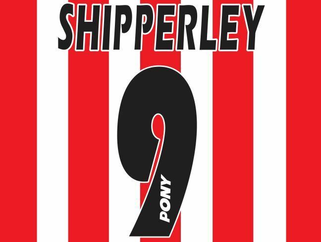 No 9 Shipperley Southampton 1995-1996 Saints Home Football Nameset 4 s ...
