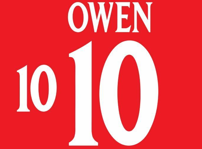 Owen #10 England Euro 2000 Away Football Nameset shirt – House of Namesets