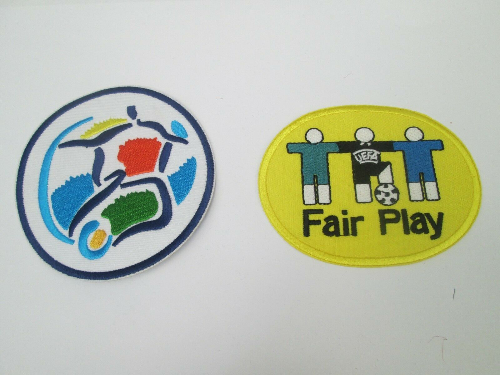 UEFA Euro 1996 Embroidered Patch Set Fair Play for Football Nameset sh ...