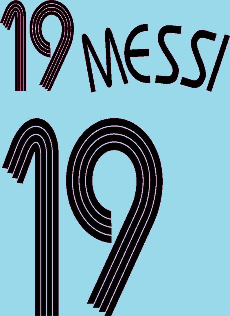 Messi #19 2006 Argentina Home Football Nameset for shirt – House of ...