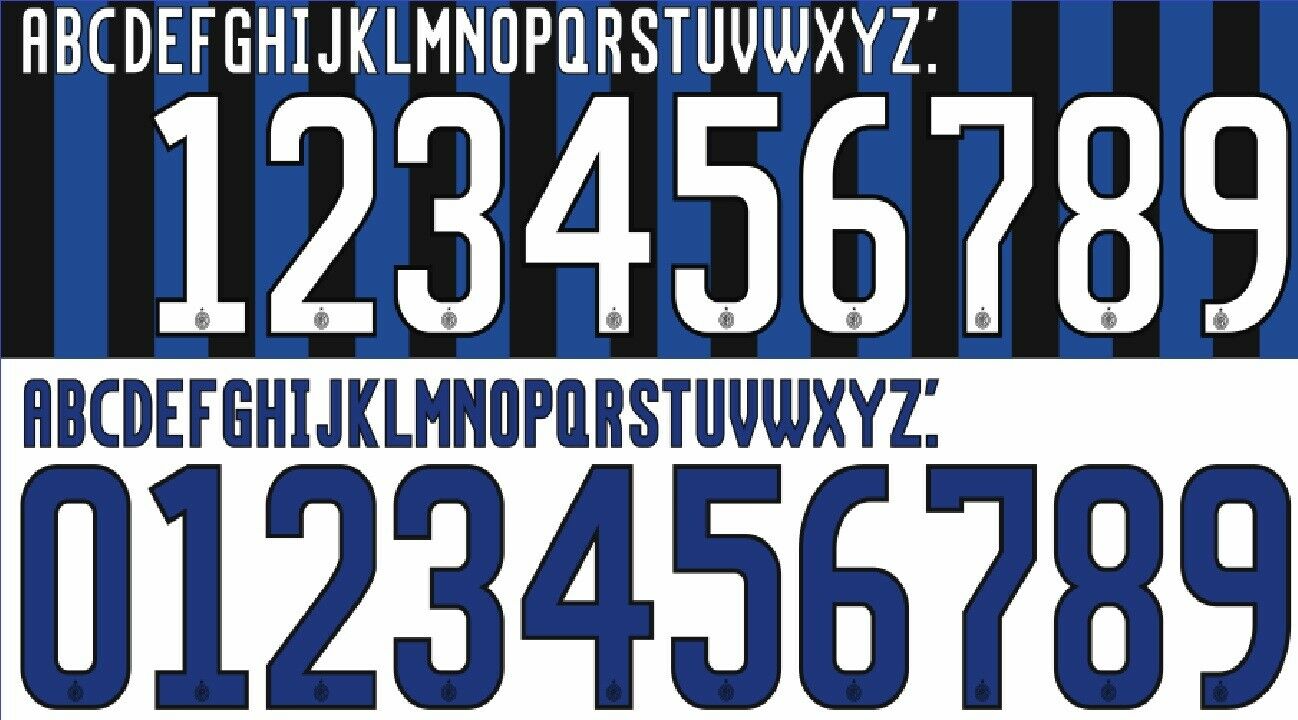 Inter Milan 2011-2012 Home/Away Football Nameset Build Your Own Name a ...