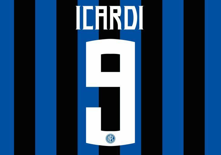 Icardi #9 Inter Milan 2018-2019 Home Football Nameset for shirt – House ...