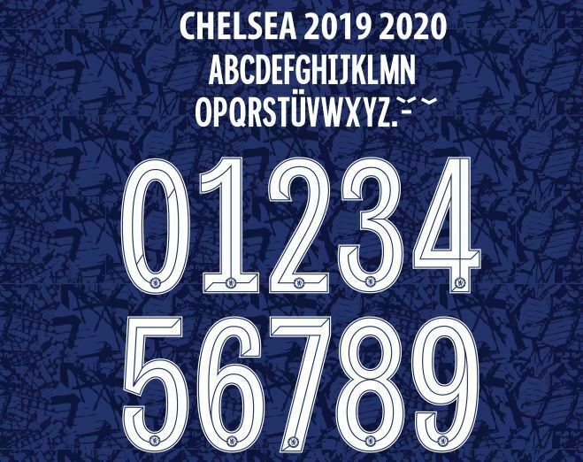 Chelsea 2019-2020 Home Cup Football Nameset Build Your Own Name & Numb ...