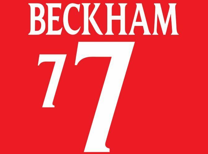 Beckham #7 England Euro 2000 Away Football Nameset shirt – House of ...