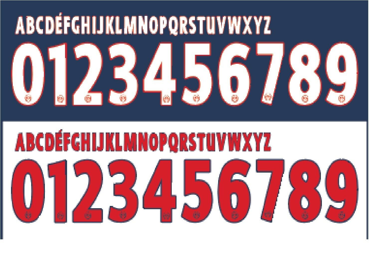 Paris St Germain PSG 2012-2013 Football Nameset for shirt Any Name & N ...