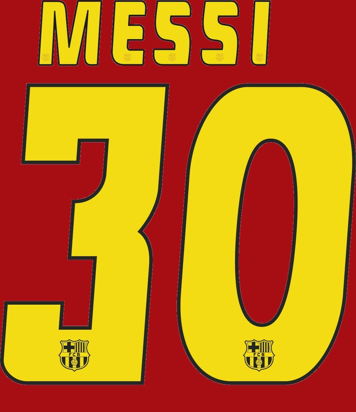 Messi #30 Barcelona 2004-2005 Home Football Nameset for shirt – House ...