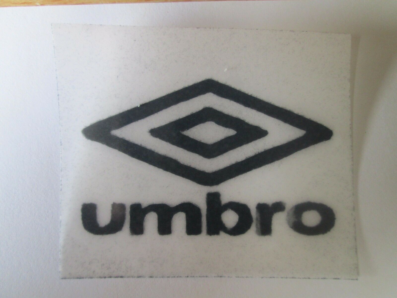 Navy Umbro Logo Retro Small Letters rounded corners for Football Shirt ...