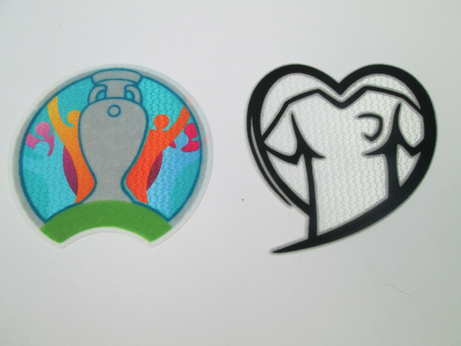 UEFA Euro 2020 Qualifier Patch Set Felt & Heart for Football Nameset s ...