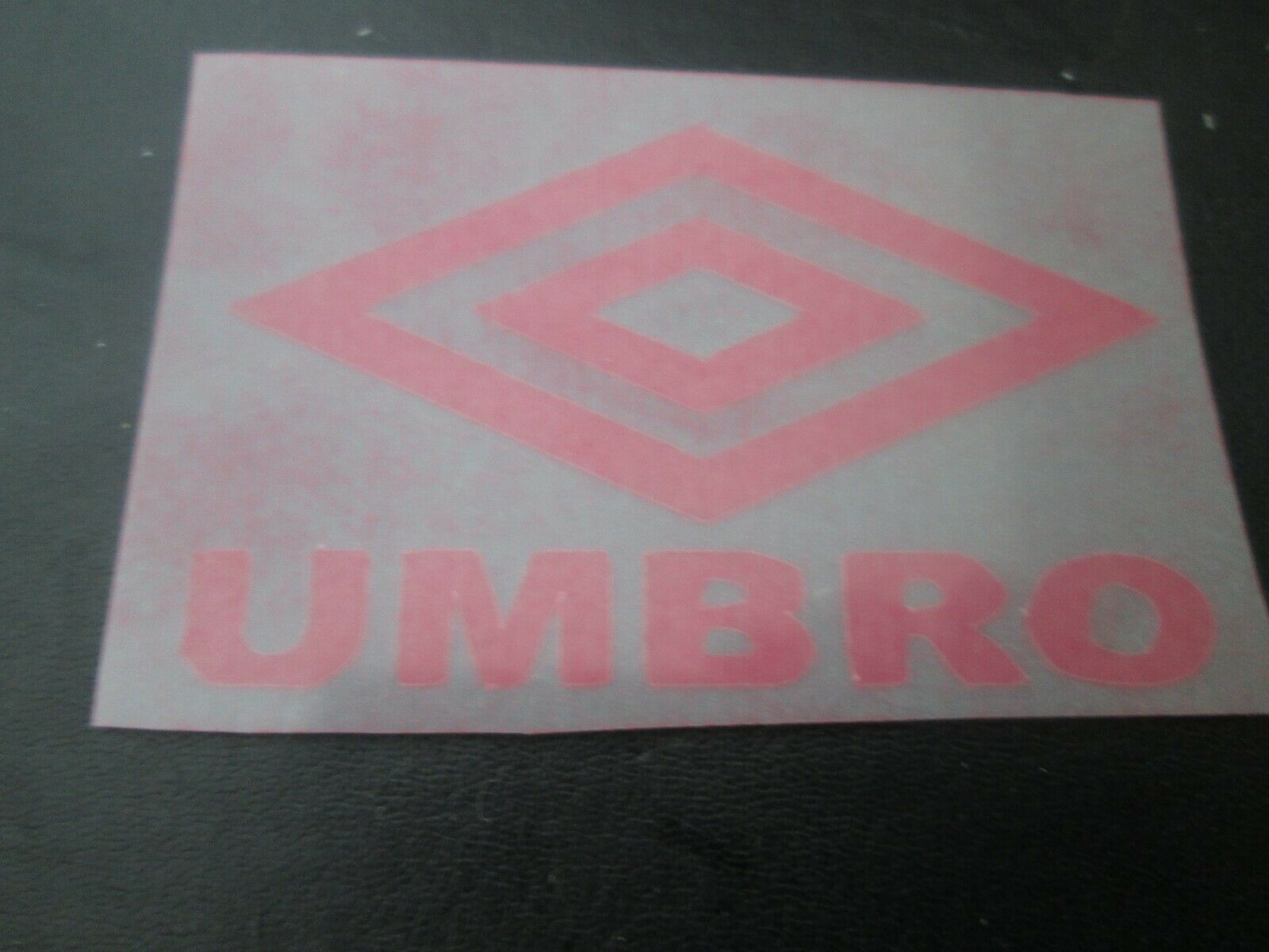 Red Umbro Logo Retro Capital Letters Football Nameset for shirt – House ...
