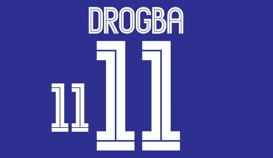 Drogba #11 with shorts number Chelsea Champions League Football Namese ...