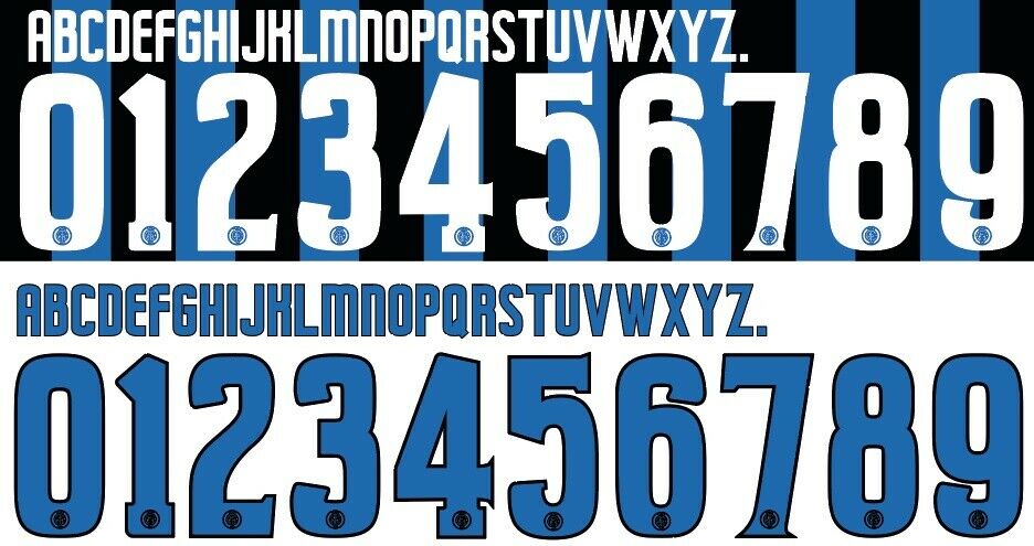 Inter Milan 2006-2007 Home/away Football Nameset Build Your Own Name a ...