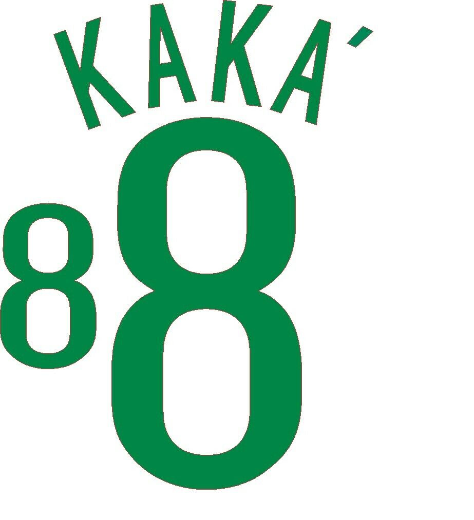 Kaka #8 Brazil 2008 Home Football Nameset for shirt – House of Namesets