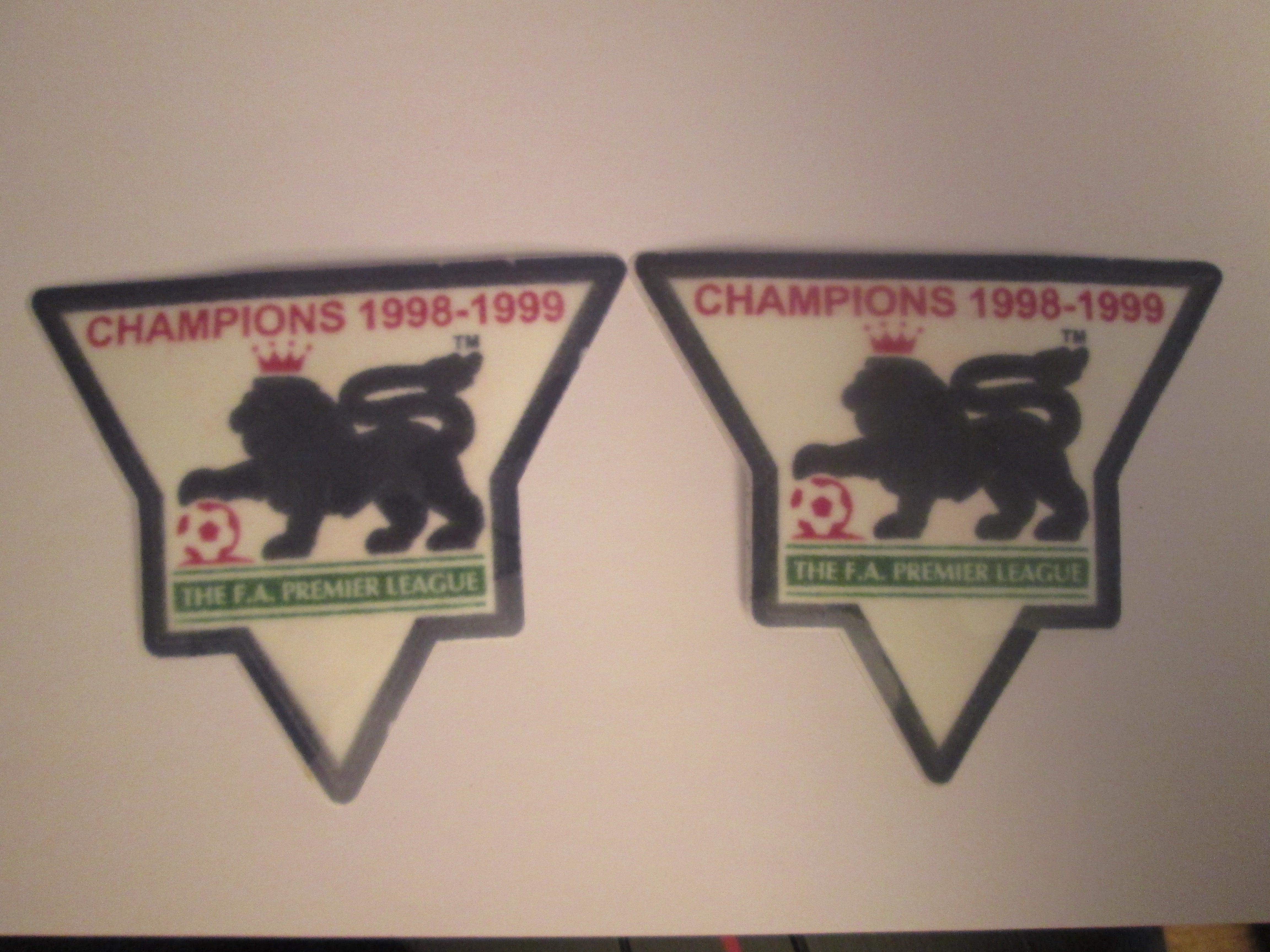 Champions 1998-1999 English Premier League Patches for Football Shirt ...