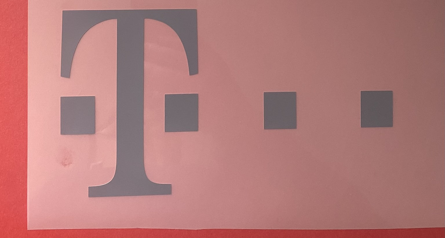 T Mobile Sponsor Logo Vinyl Grey Replacement Patch for Football Shirt ...