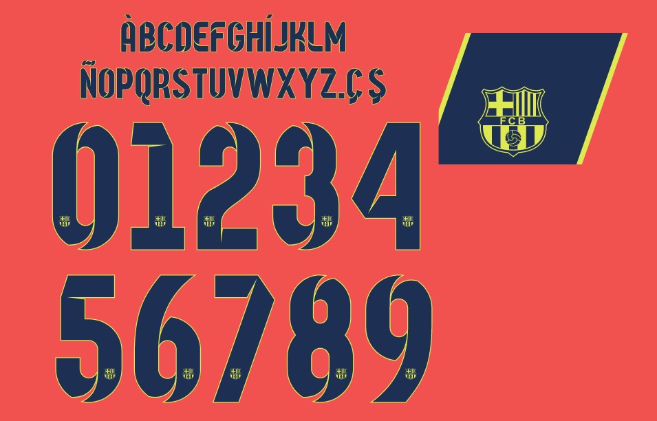 Fc Barcelona Font 2014 Jersey Code | Step Into Greatness With The FC