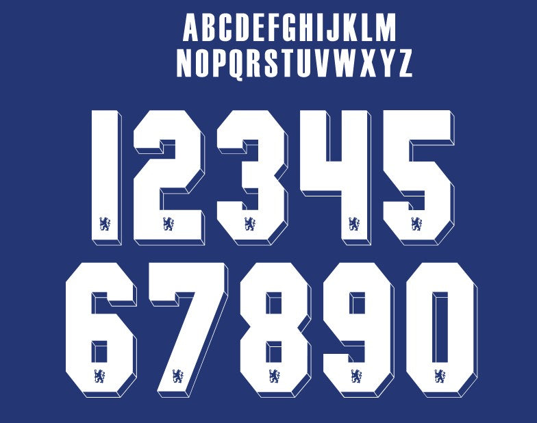 Chelsea 2010-2012 Home UCL Cup Nameset for Football Shirt Choose Your ...