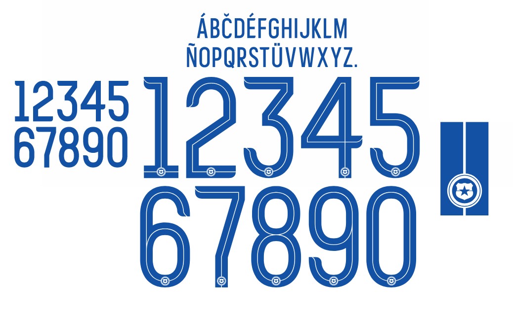 Chile 2018 Away Version 1 (plain) Nameset for Football Shirt Any Name ...