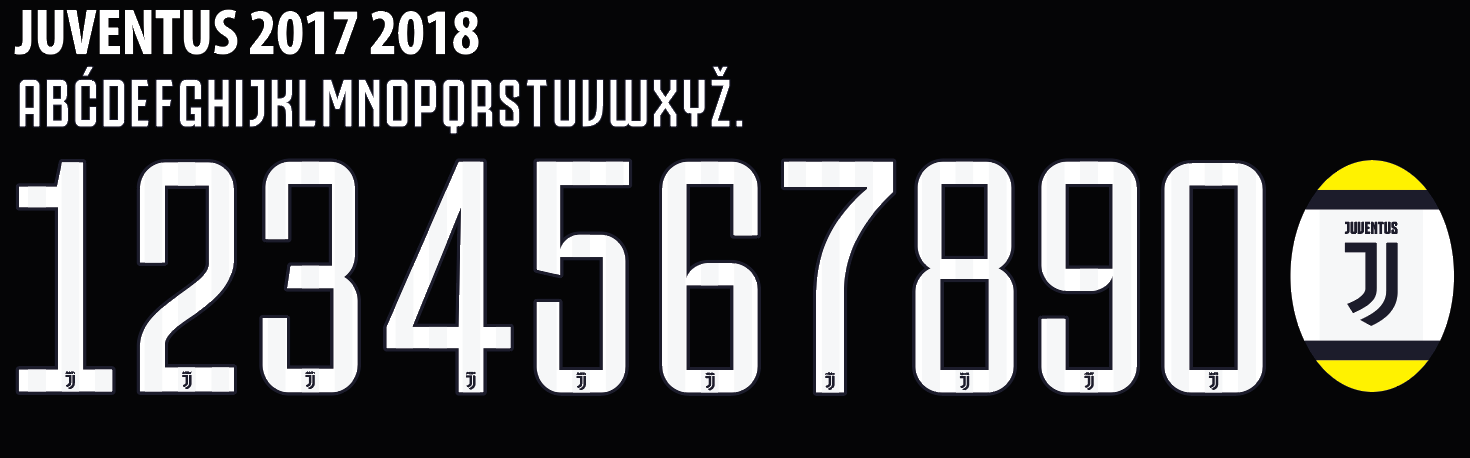 Juventus 2017-2018 Home Football Nameset any name and number – House of ...